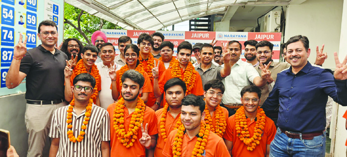 JEE Advanced 2025 में Narayana Jaipur के भव्य सिटी टॉपर - Business Remedies